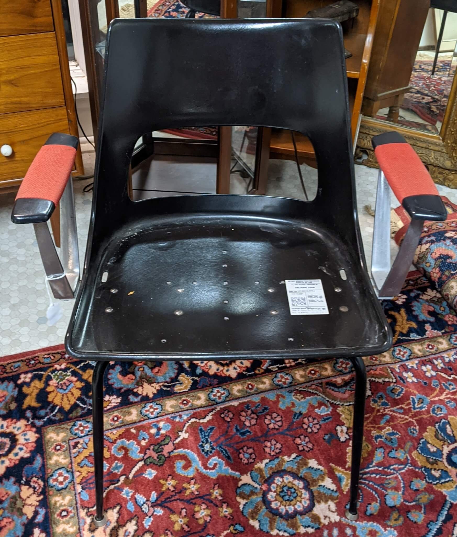 Mid-Century Modern Krueger Metal Products Aluminum & Fiberglass Chair ...